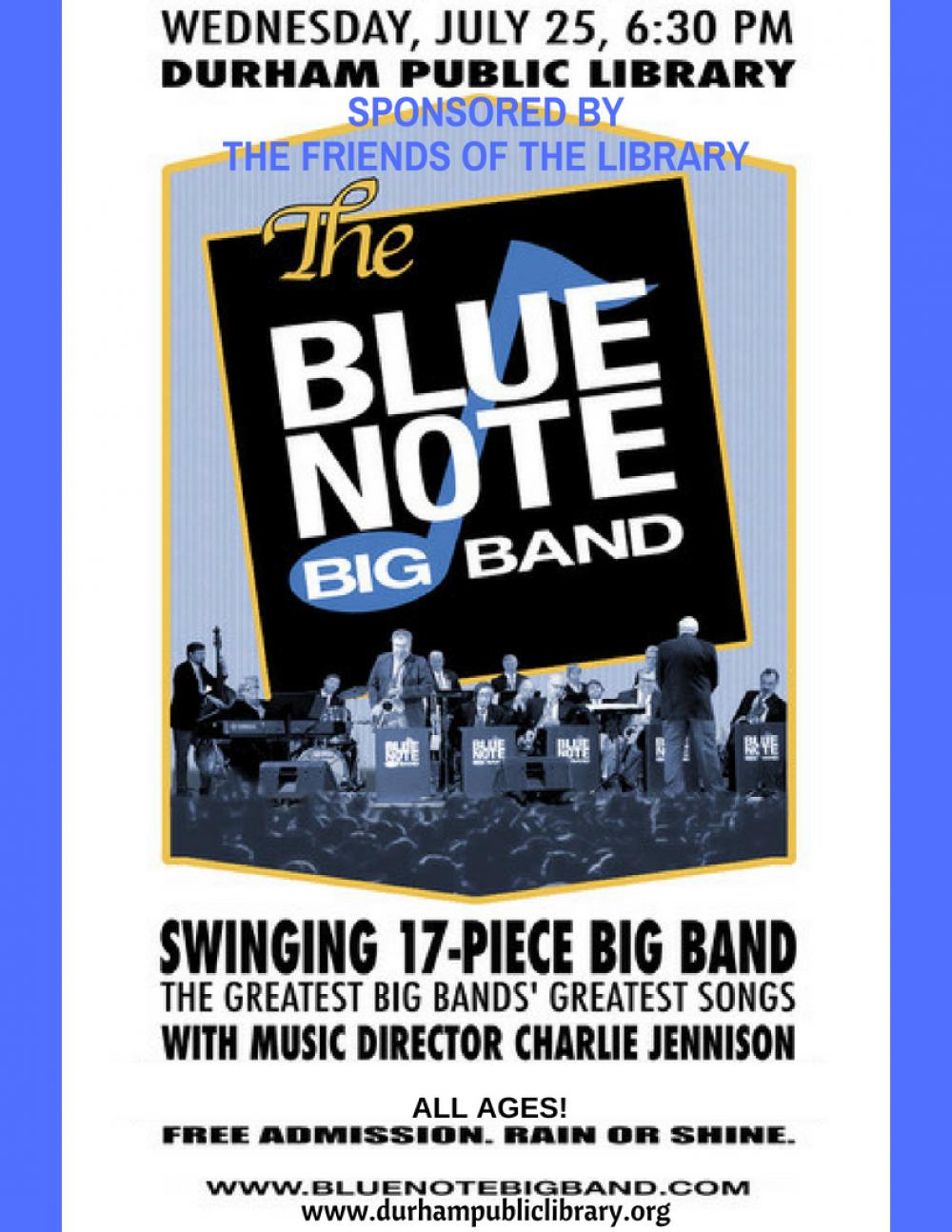 Durham Public Library Music on the Lawn - Blue Note Big Band | The Town ...