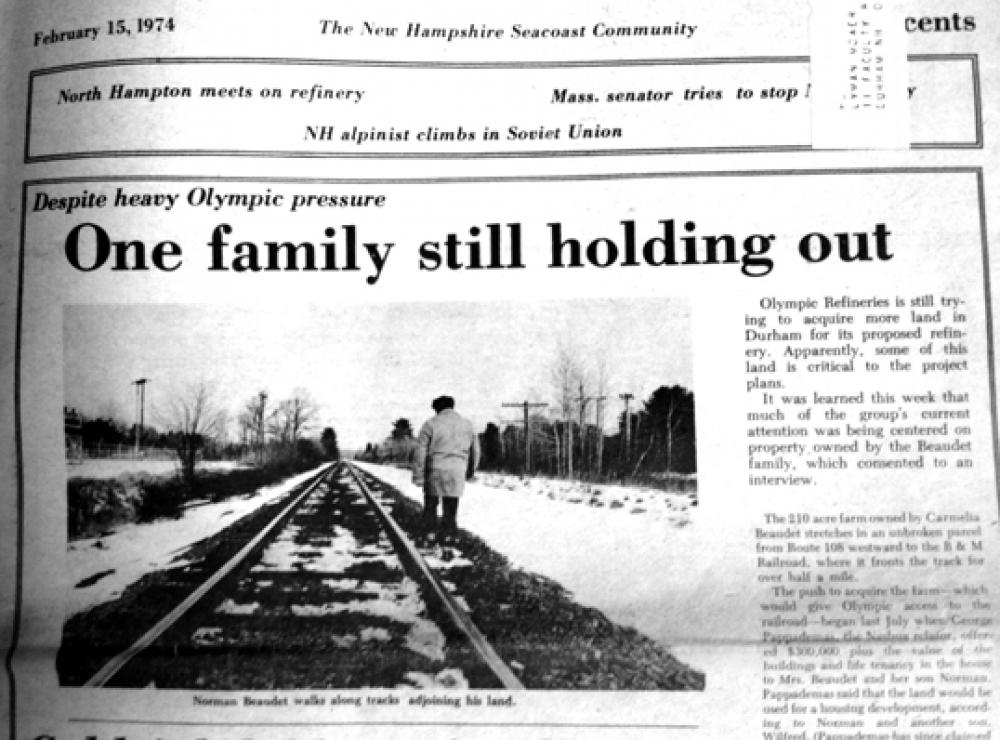 1974 Oil Refinery Defeat | The Town of Durham New Hampshire 1974 Oil Refinery Defeat | The Town of Durham New Hampshire